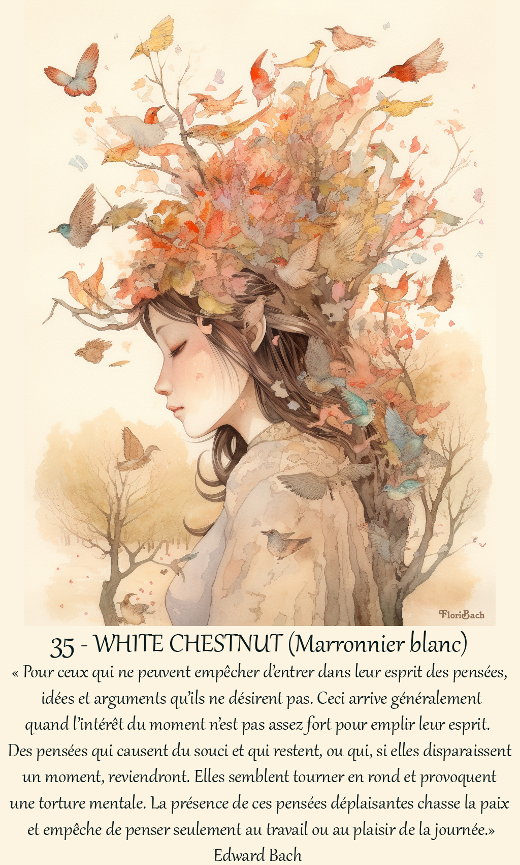35 - White Chestnut _ Marronnier blanc - FLORIBACH